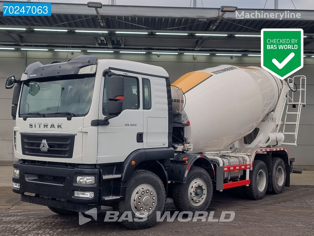 Sitrak G5.350 8X4 NEW! 7m3 Liebherr Mixer Steel suspension kamion s mešalicom za beton