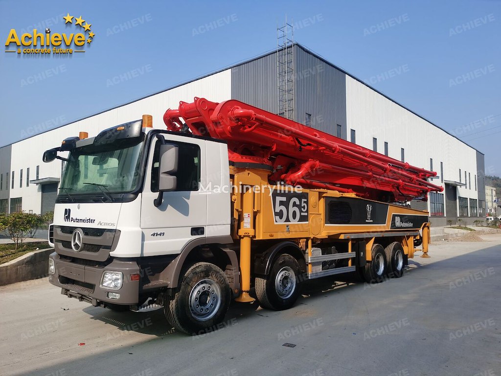 Putzmeister M56-5RZ M56-5 na šasiji Mercedes-Benz 4141 pumpa za beton