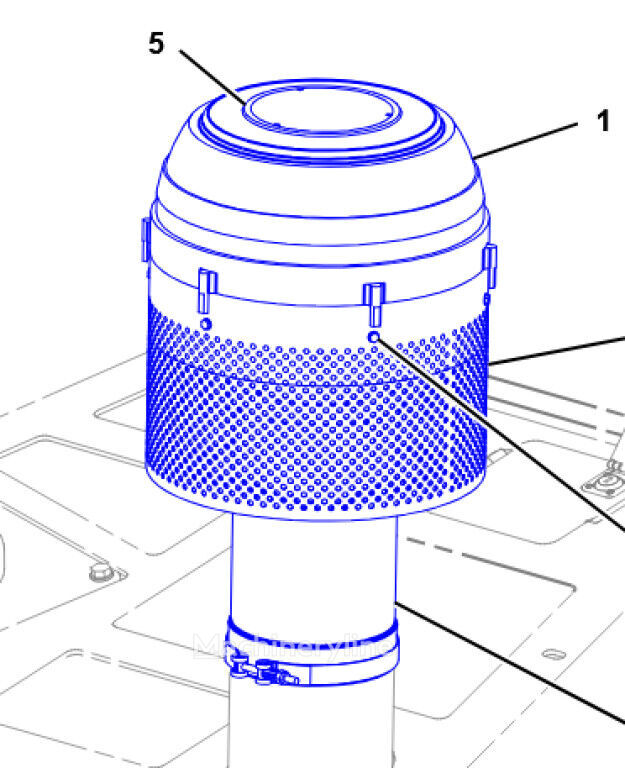 Caterpillar 2905615 filter za vazduh za Caterpillar 973D 973K prednjeg utovarivača