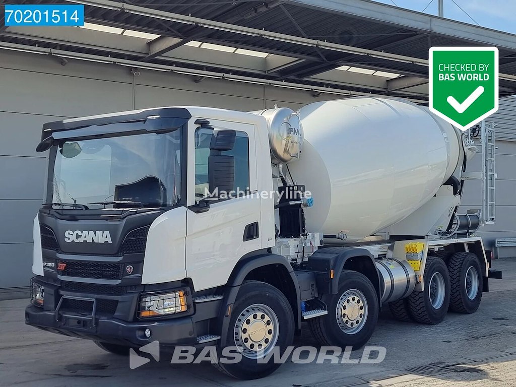 Novi Scania P380 8X4 NEW! Euro 5 Manual Big-Axle 10m3 Mixer Steelsuspension kamion s mešalicom za beton