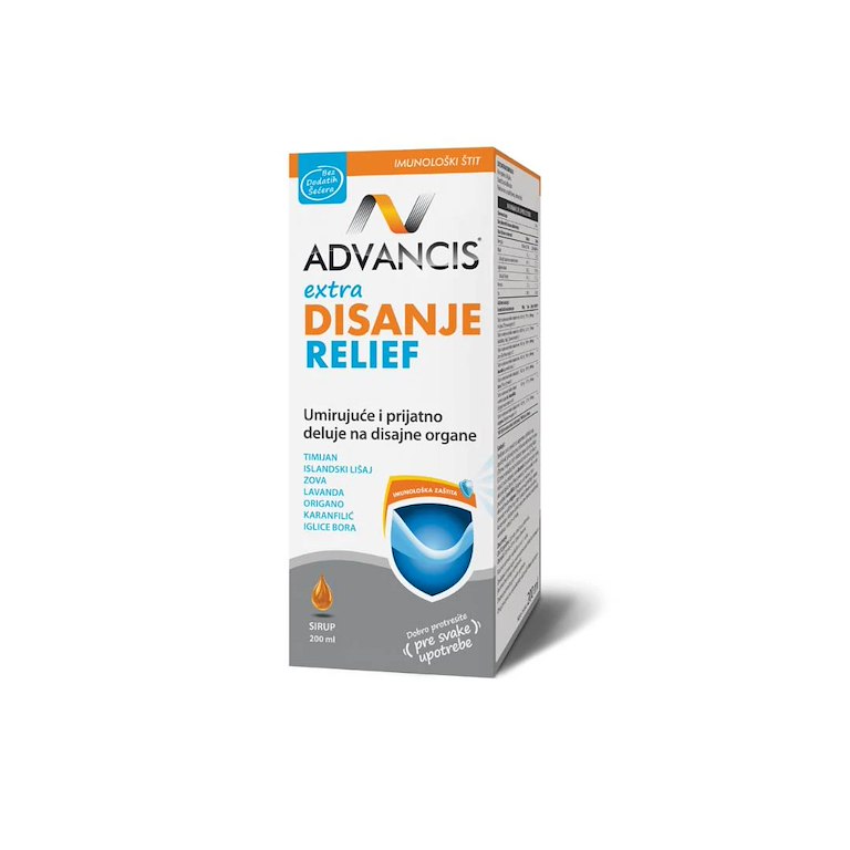 ADVANCIS Extra DISANJE RELIEF 200 mL; Sirup za Ublažavanje Kašlja