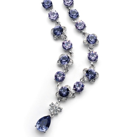 Oliver weber prestige tanzanite ogrlica sa swarovski kristalima Ženska ( 11200 )