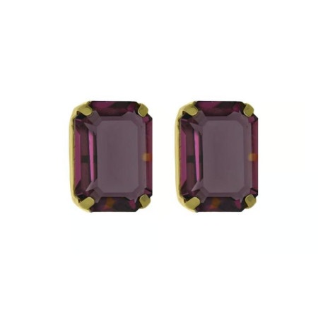 Victoria cruz helena amethyst gold mindjuše sa swarovski kristalima ( a4341-11dt )