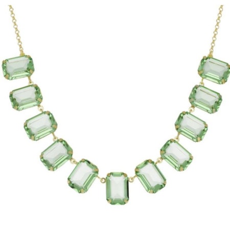 Victoria cruz helena peridot gold ogrlica sa swarovski kristalima ( a4333-14dg )