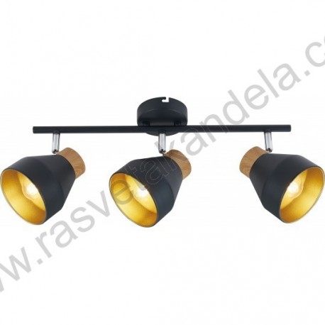 Spot lampa 3xE14 M162130 crno-zlatna