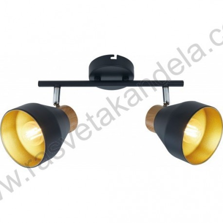 Spot lampa 2xE14 M162120 crno-zlatna