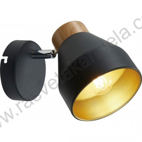 Spot lampa 1xE14 M162110 crno-zlatna