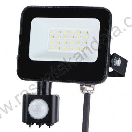 LED reflektor sa senzorom SMD ECO 20W M490020- RLS-C5 6500K crni