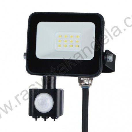 LED reflektor sa senzorom SMD ECO 10W M490010-RLS-C5 6500K crni