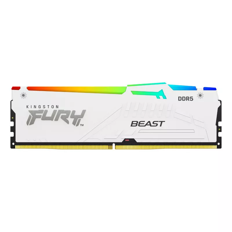 KINGSTON DIMM DDR5 64GB (2x32GB kit) 5200MT/s KF552C40BWAK2-64 Fury Beast RGB White XMP