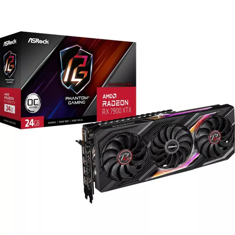 SVGA Asrock Radeon RX7900 XTX Phantom Gaming 24G OC 384bit, RX7900XTX PG 24GO