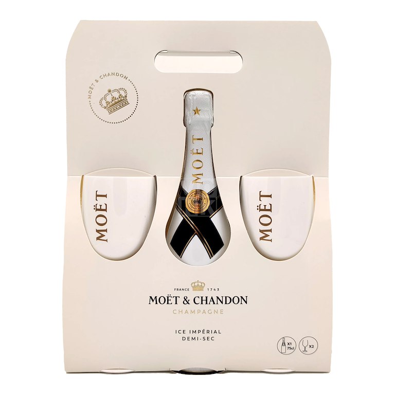 Moet & Chandon Ice + 2 čaše 0.75