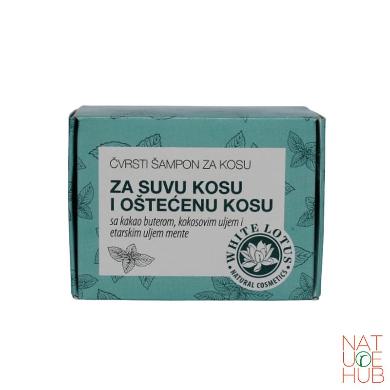 Čvrsti šampon za suvu kosu Herbateria, 60g