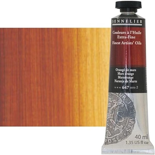 Sennelier Extra-fine Oil colour Tube 40 ml - 1,35 fl oz S2 - Mars orange