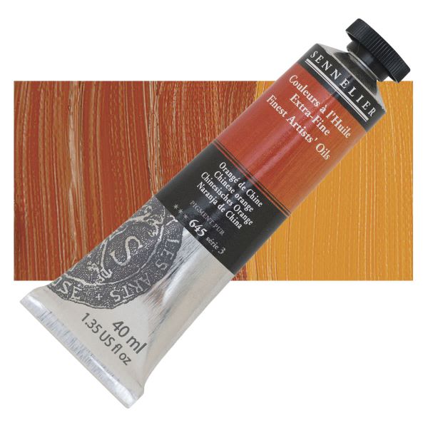 Sennelier Extra-fine Oil colour Tube 40 ml - 1,35 fl oz S3 - Chinese orang