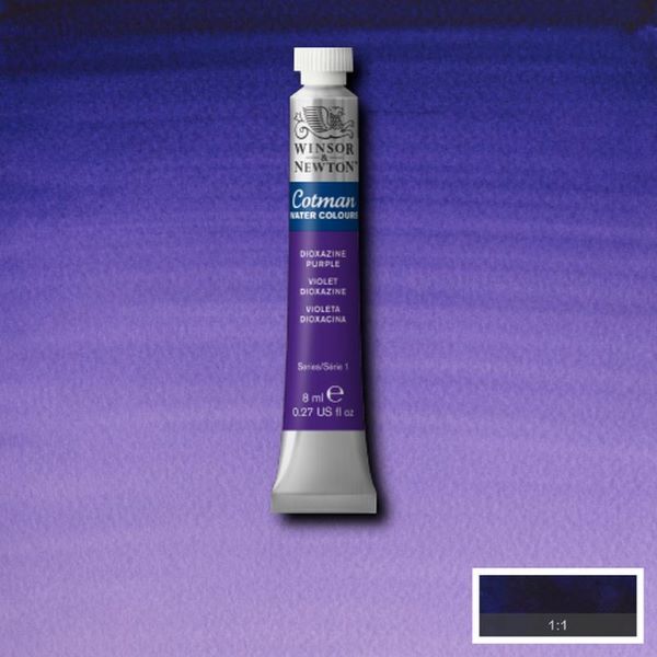 W&N Cotman WN CWC 8ML DIOXZN VIOLET ROW