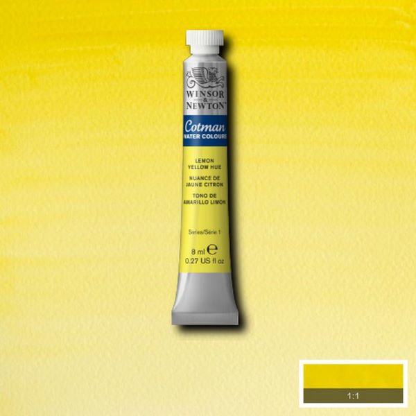 W&N Cotman WN CWC 8ML LEMON YELLOW H ROW