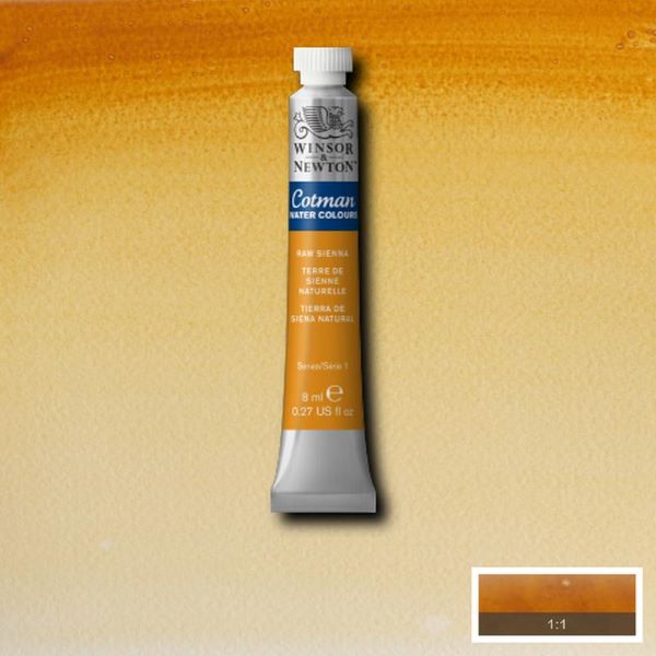 W&N Cotman WN CWC 8ML RAW SIENNA ROW