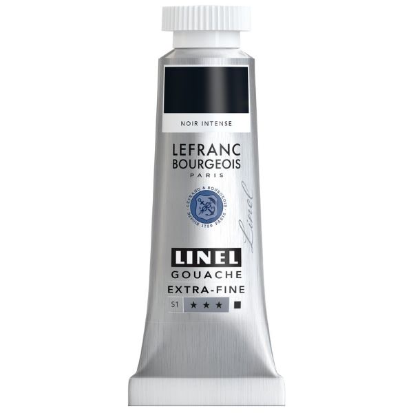 Lefranc&Bourgeois LB LINEL GOUACHE 14ML NOIR INTENSE