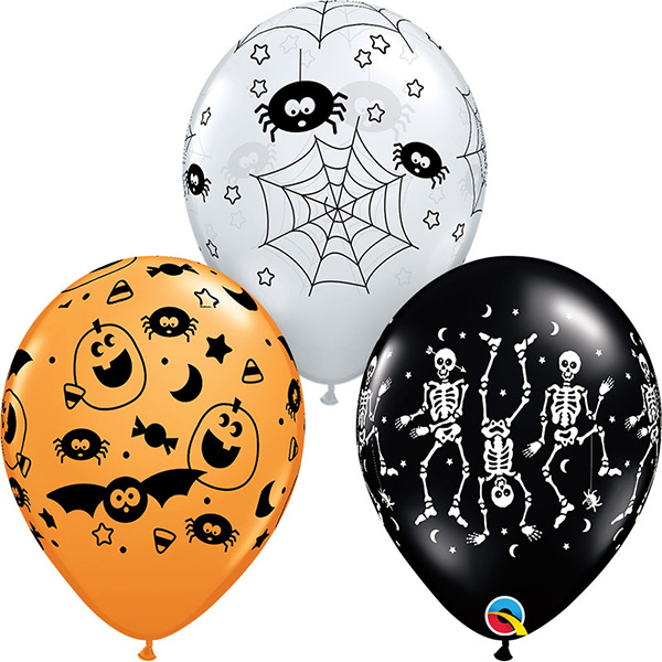 33250
11″ Latex Spooky Assorted