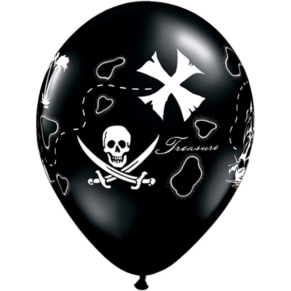 37234
11″ Latex Pirate Treasure Map Onyx Black (5)