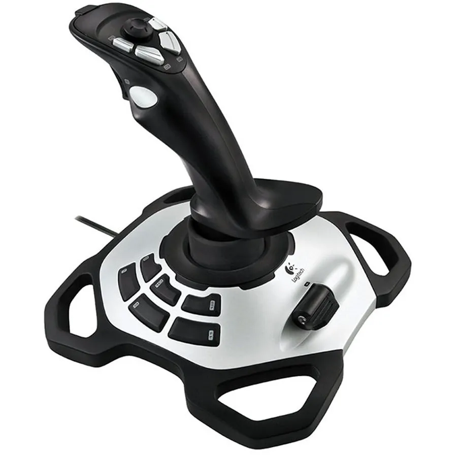 LOGITECH Extreme 3D Pro Joystick - SILVER/BLACK - USB