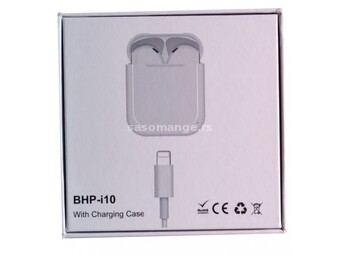 BHP-i10 * Gembird bluetooth V5.0 slusalice TWS, auto pairing,16ohm, sirl voice assist, touch(1699)