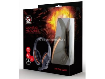 GHS-05-O Gembird Stereo gejmerske slusalice sa mikrofonom+volume kontrolom 3.5mm ORANGE