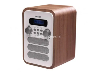 DENVER DAB-48 RADIO FM WHITE