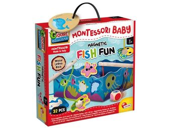 MONTESORI Drvena edukativna igra Kutija Fish fun 98354