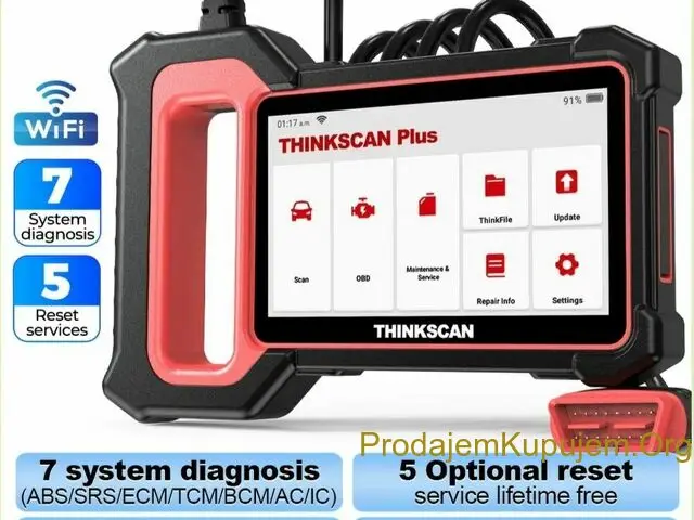 240.00 €
NOVO - THINKSCAN PLUS S7 - OBD2 Auto Dijagnostika