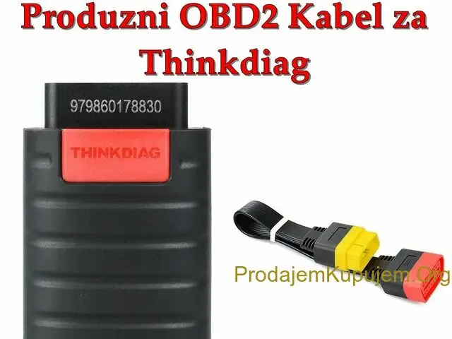 OBDII produžni kabel 36 cm za Thinkcar