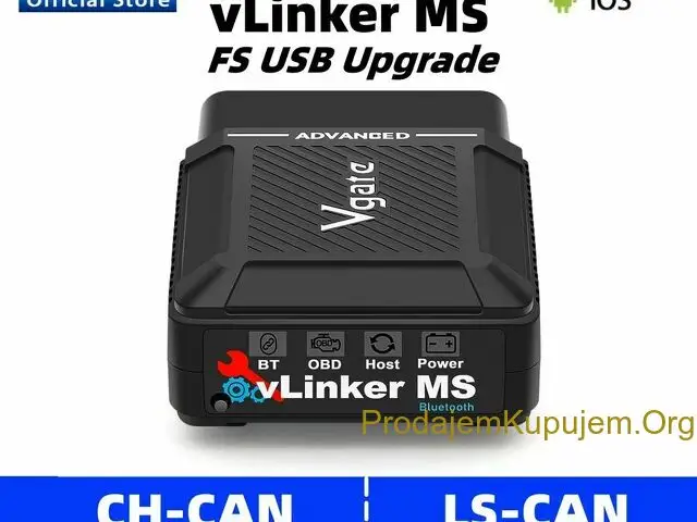 vLinker MS Advanced 12V/24V OBD2 za IOS MFI Android