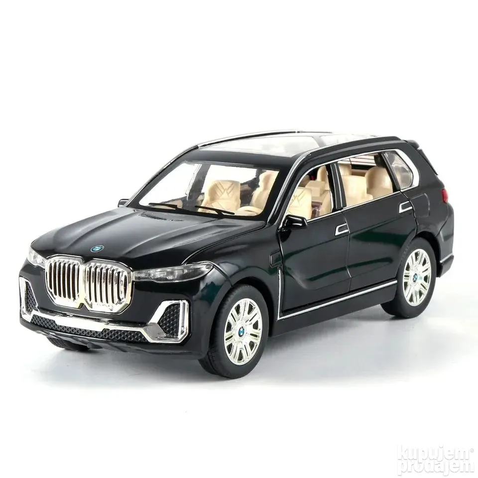 Bmw X7 1/24 Diecast Crna