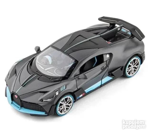 Buggati Divo sivi metalni sa svetlom i muzikom