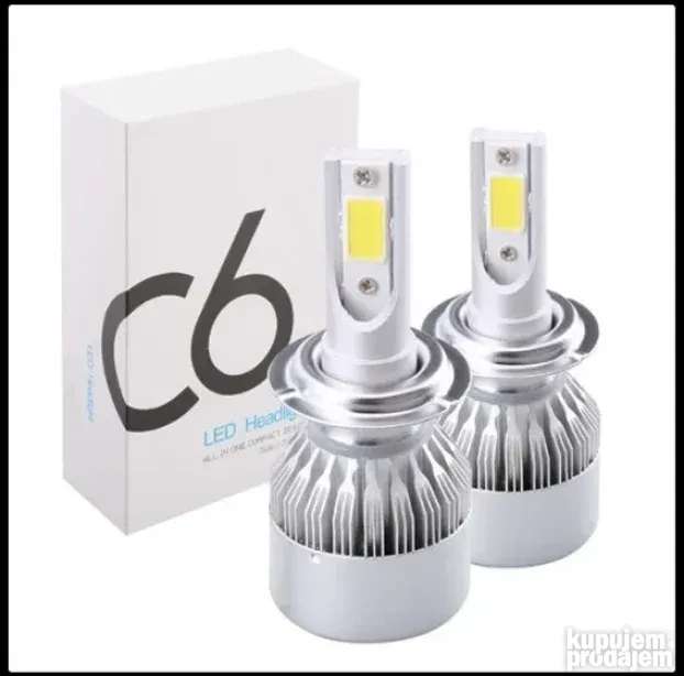 C6 LED Sijalice 36W H1, H4 (kratko-dugačko), H7