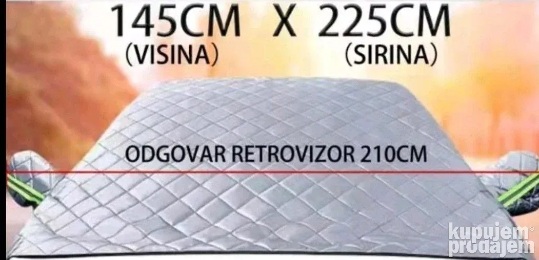 Cerada 145x225cm/zaštita od sunca i snega