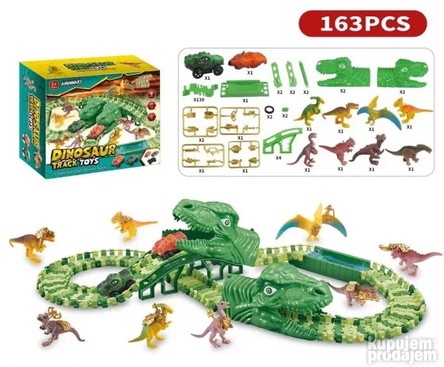 Dinosaurs staza za autice 163 delova