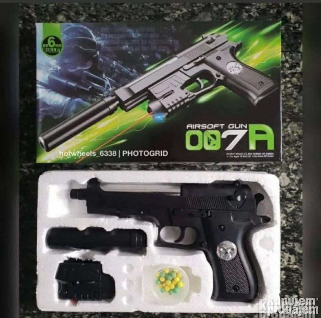 Igračka pištolj airsoft 007