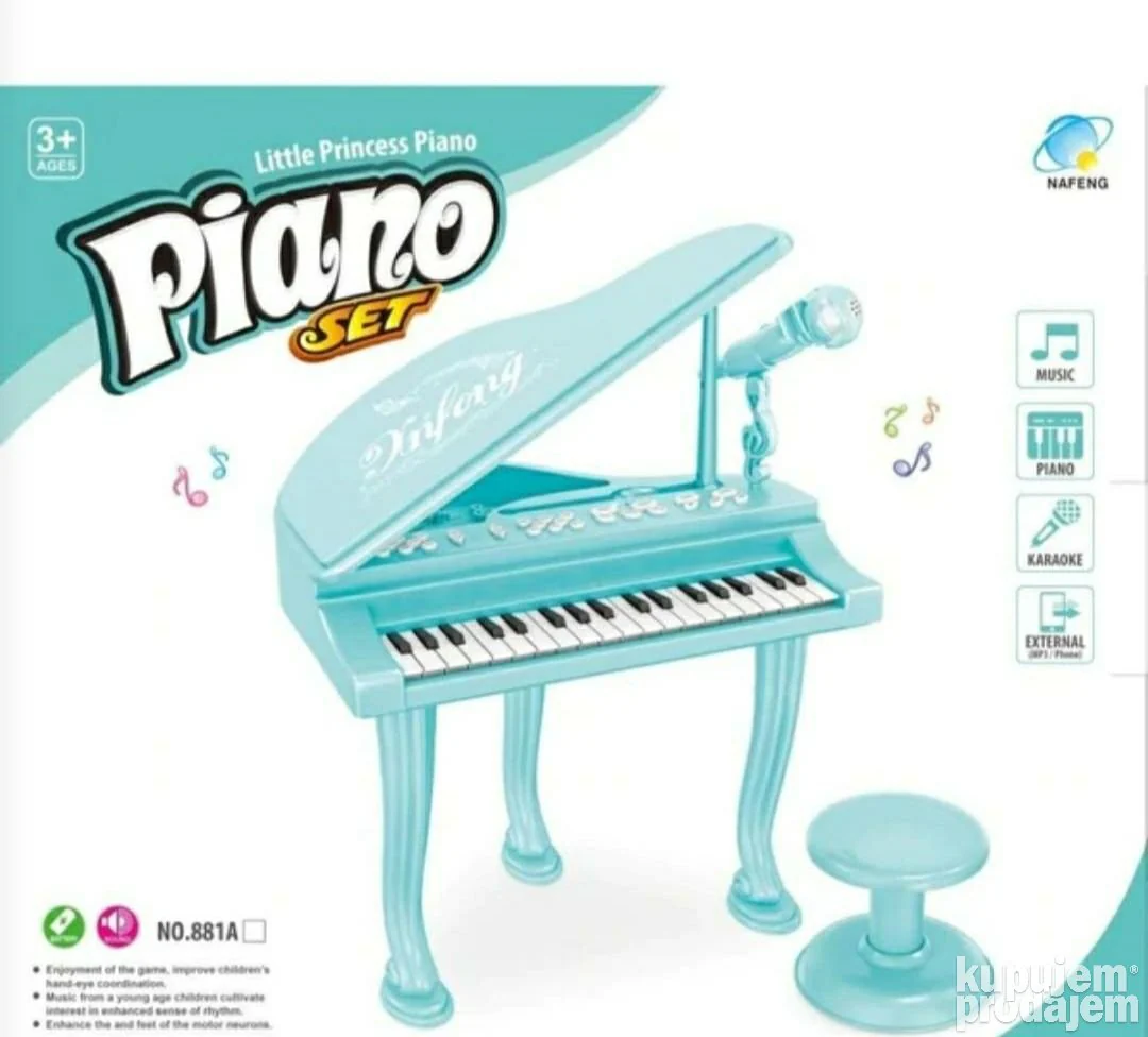 Klavir dečiji- piano set za dečake