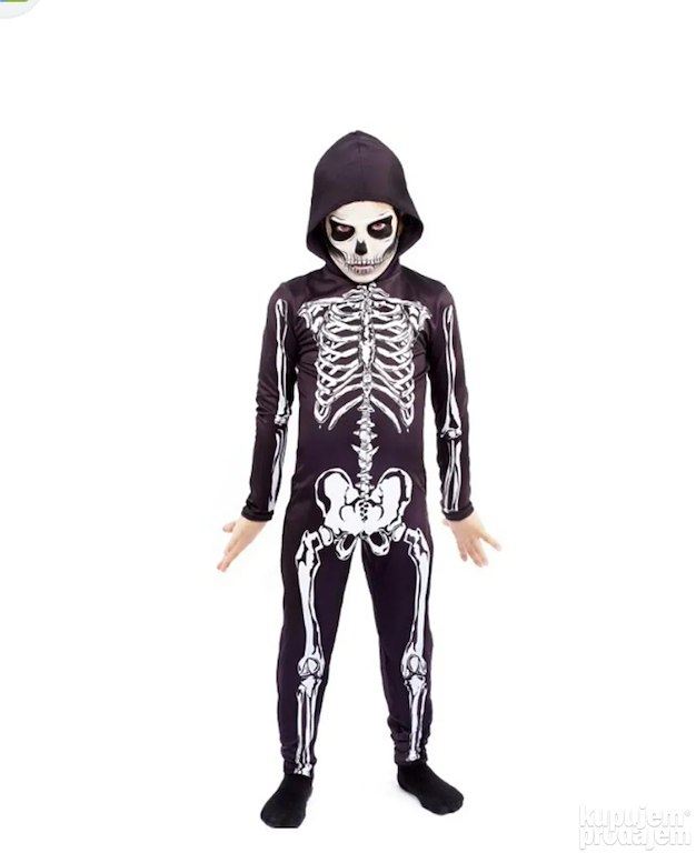 Kostim Skeletor za mališane od 7 do 9 godina