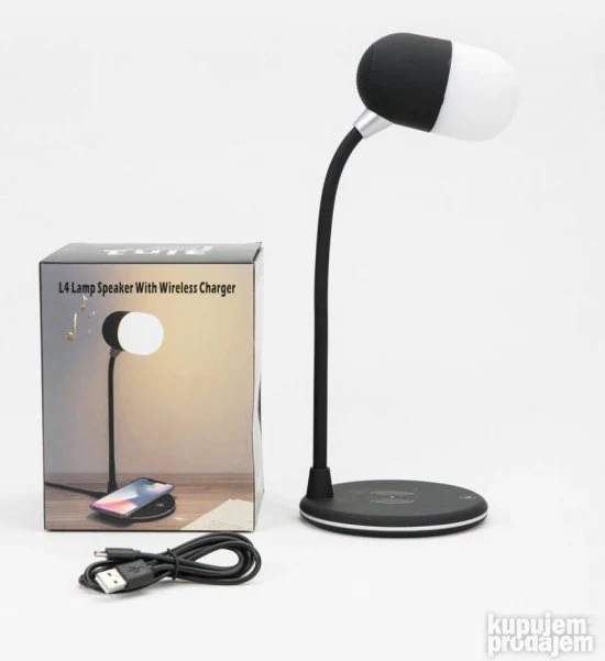 LED Lampa sa Bluetooth Zvučnikom i Bežičnim punjačem