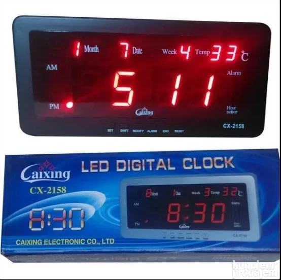 LED stoni digitalni sat CX-2158