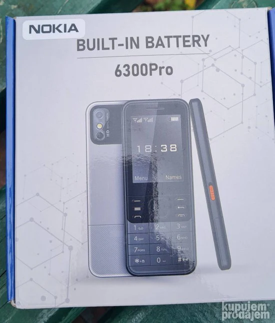 NOKIA 6300 Pro CRNA/ dual SIM/srpski meni