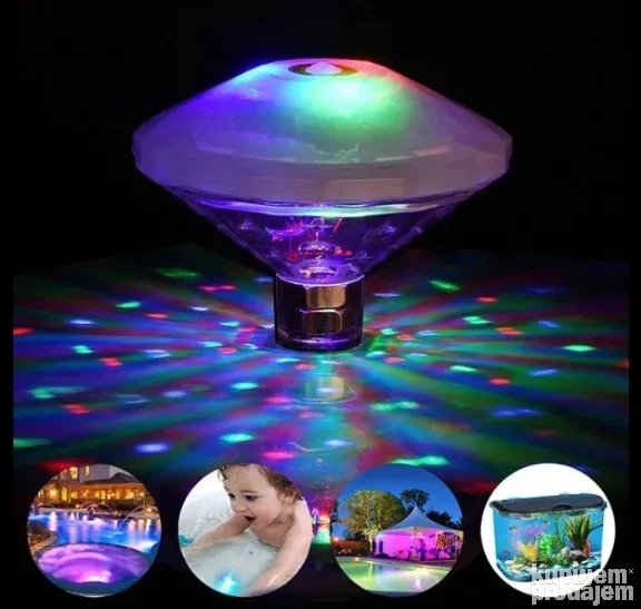 Plutajuća LED RGB lampa za bazen i fontane