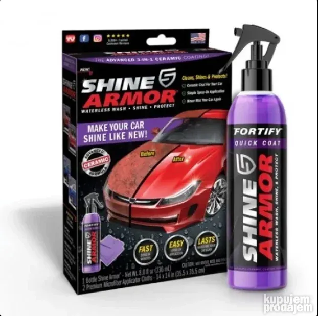 Shine Armor - Sprej za pranje, poliranje i sjaj auta