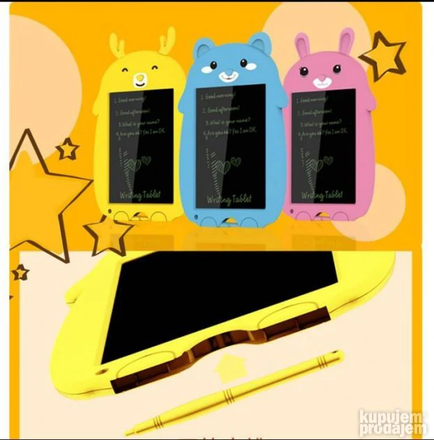 Tablet za crtanje i pisanje LCD pisi brisi