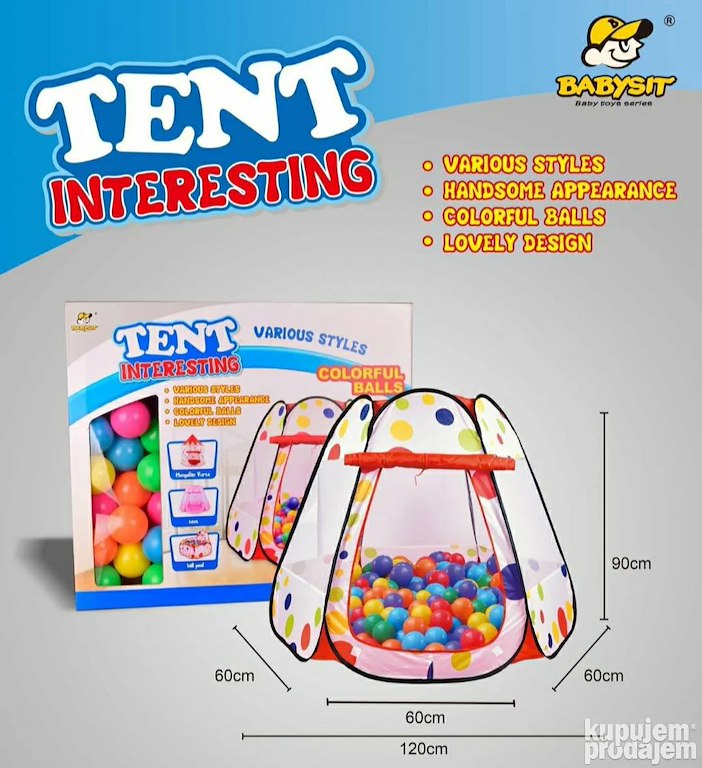 TENT šator sa 50 loptica!