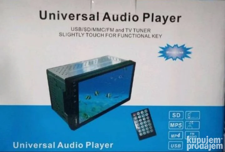 Univerzalni audio player/radio za automobil na dodir