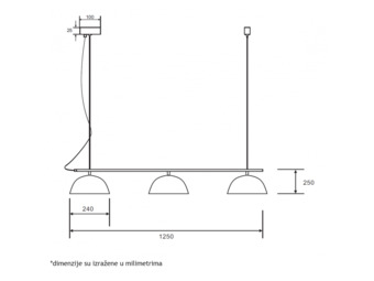 LUNA 307 VISILICA 3*E27